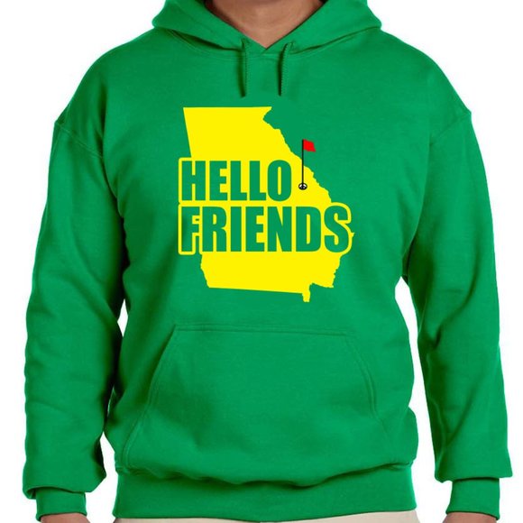 Shirts | The Masters Hello Friends Hooded Sweatshirt | Poshmark